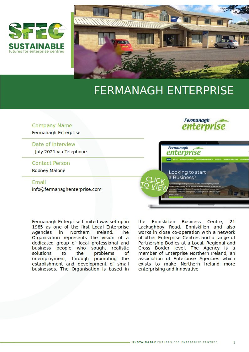 Sustainable Futures for Enterprise Centres - Welcome to Sustainable ...